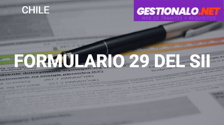 Formulario 29 del SII Chile